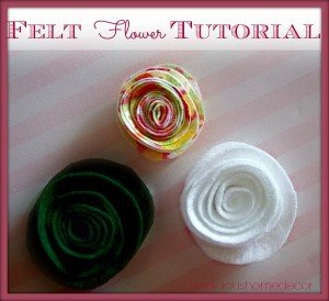 Easy Felt Flower Tutorial