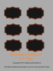 Halloween Gift Buckets with Gift Tag Printables