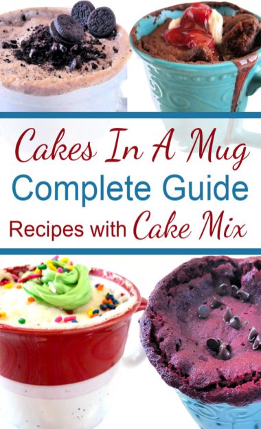 Mug Cake Recipes with Cake Mix | Free Complete Guide - SewLicious Home ...